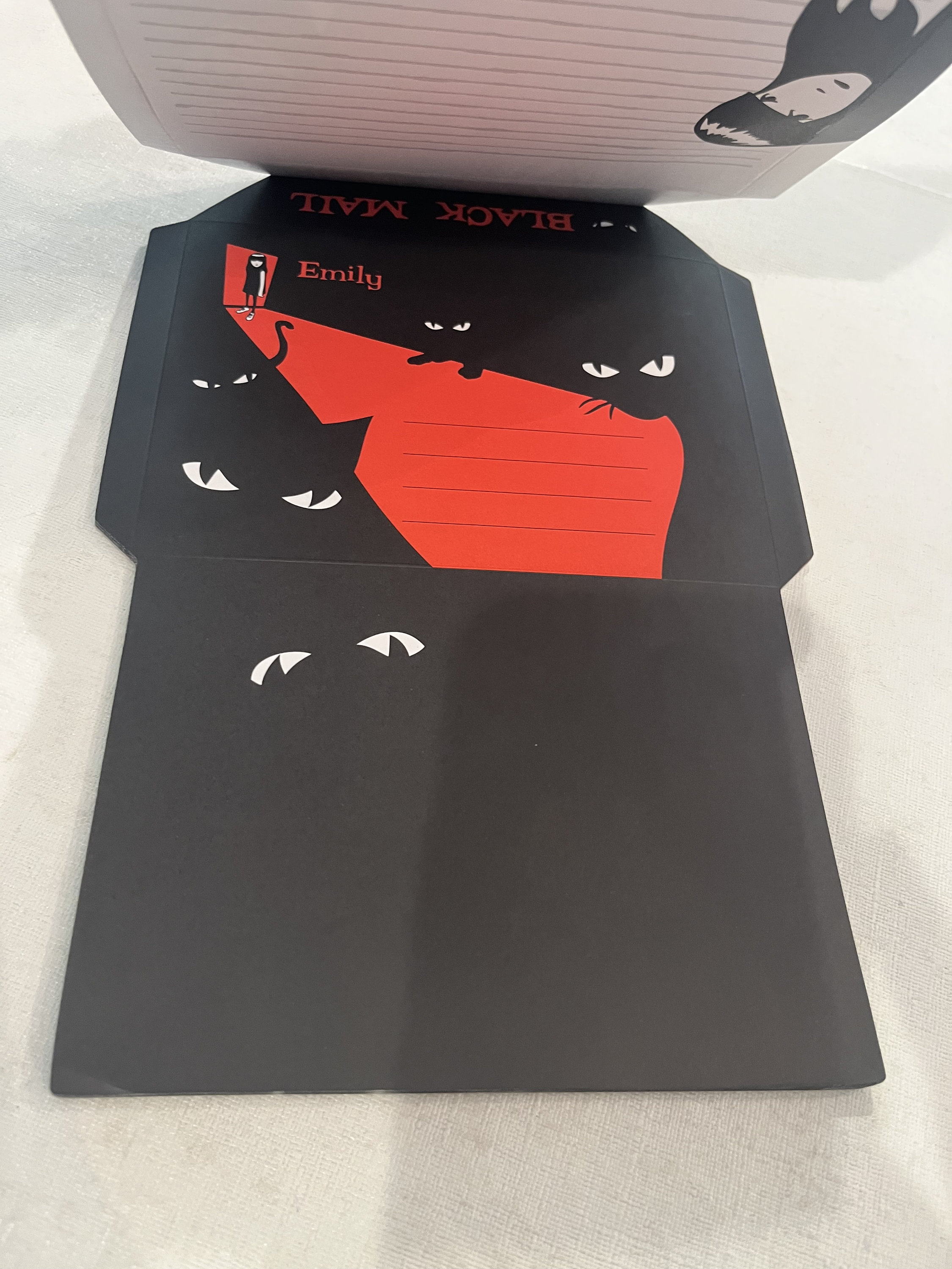 Rare 2001 Emily the Strange, Emily’s Black Mail Stationary Note Pad ...