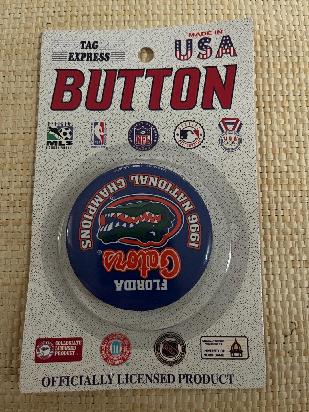 Vintage 90s University of Florida Gators 1996 National Champions Button ...