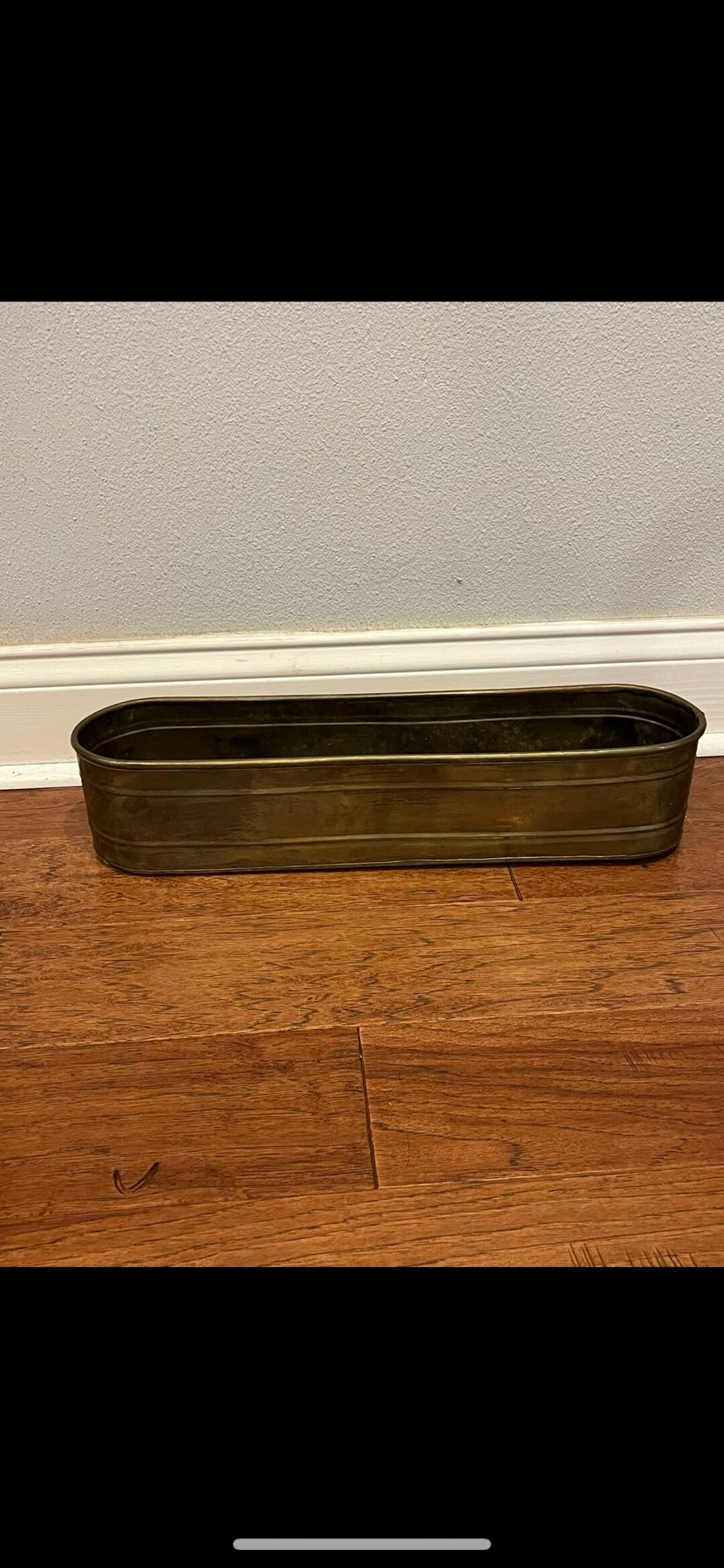 Vintage Solid Brass Long Oblong Planter. so Mid Century Modern! - Etsy