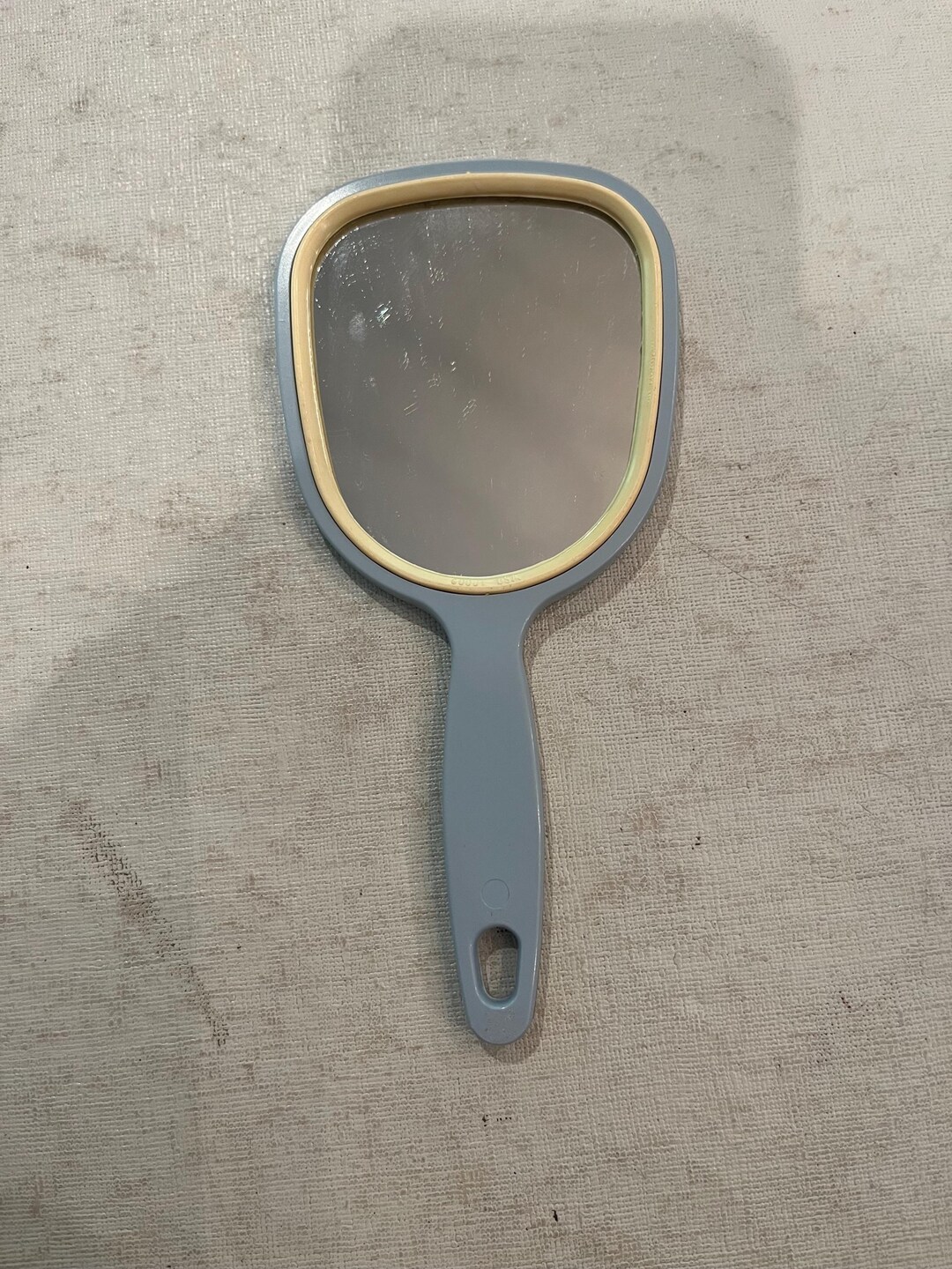 Vintage Baby Blue Handheld Paddle Mirror. Totally Retro! - Etsy