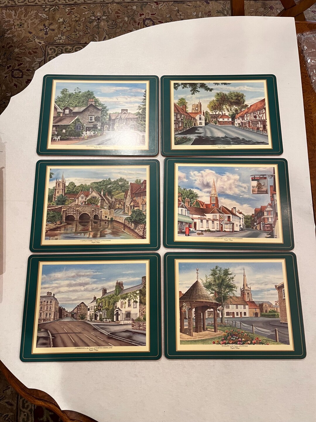 Vintage Pimpernel Quaint English Villages Corked Back Placemat ...