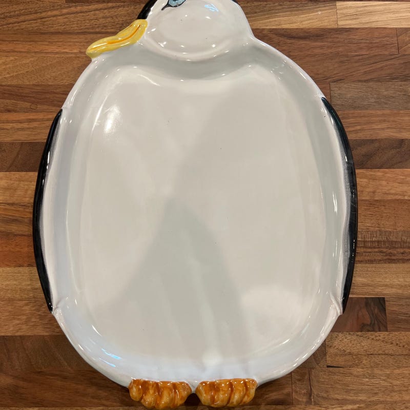Penguin Plate - Etsy