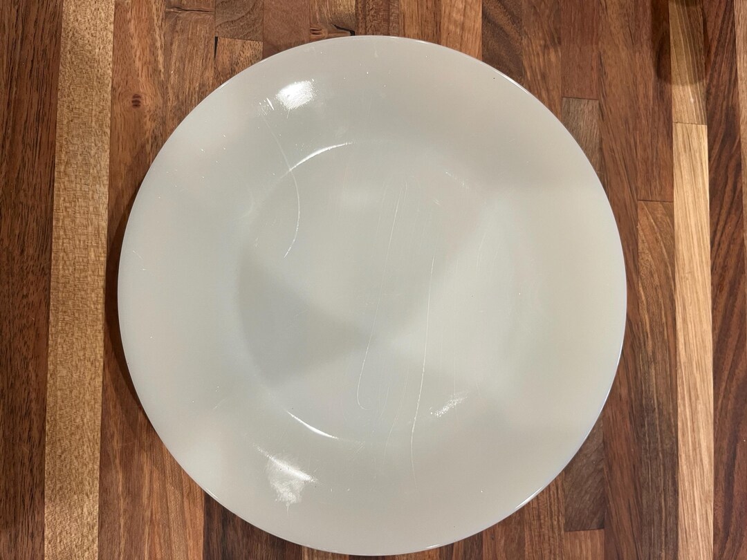 Vintage Custard Colored Fire King Oven Ware Glass Plate. GUC! - Etsy