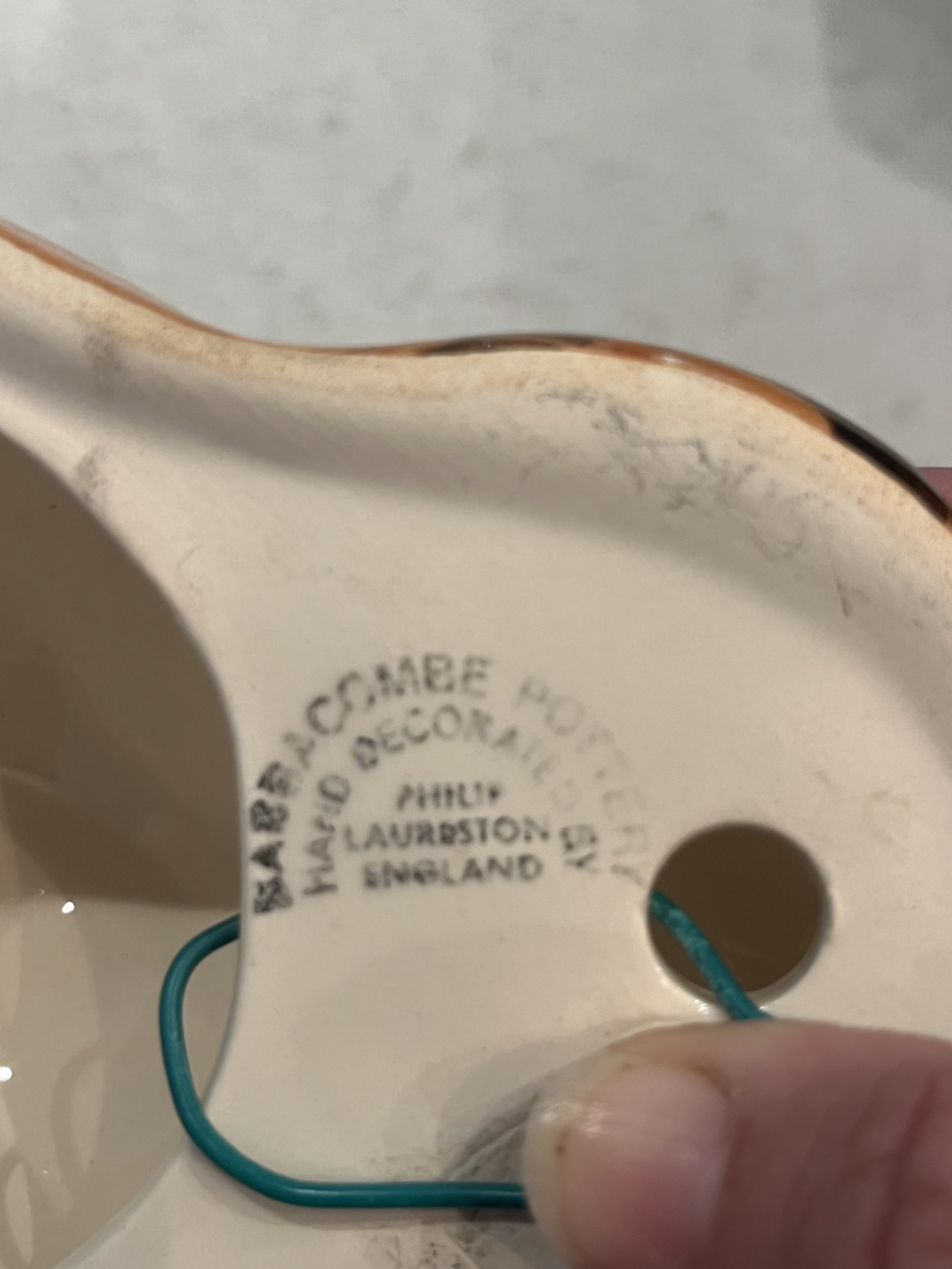 Vintage Babbacombe Ceramic String Holder Owl. Hand Painted. Wall ...