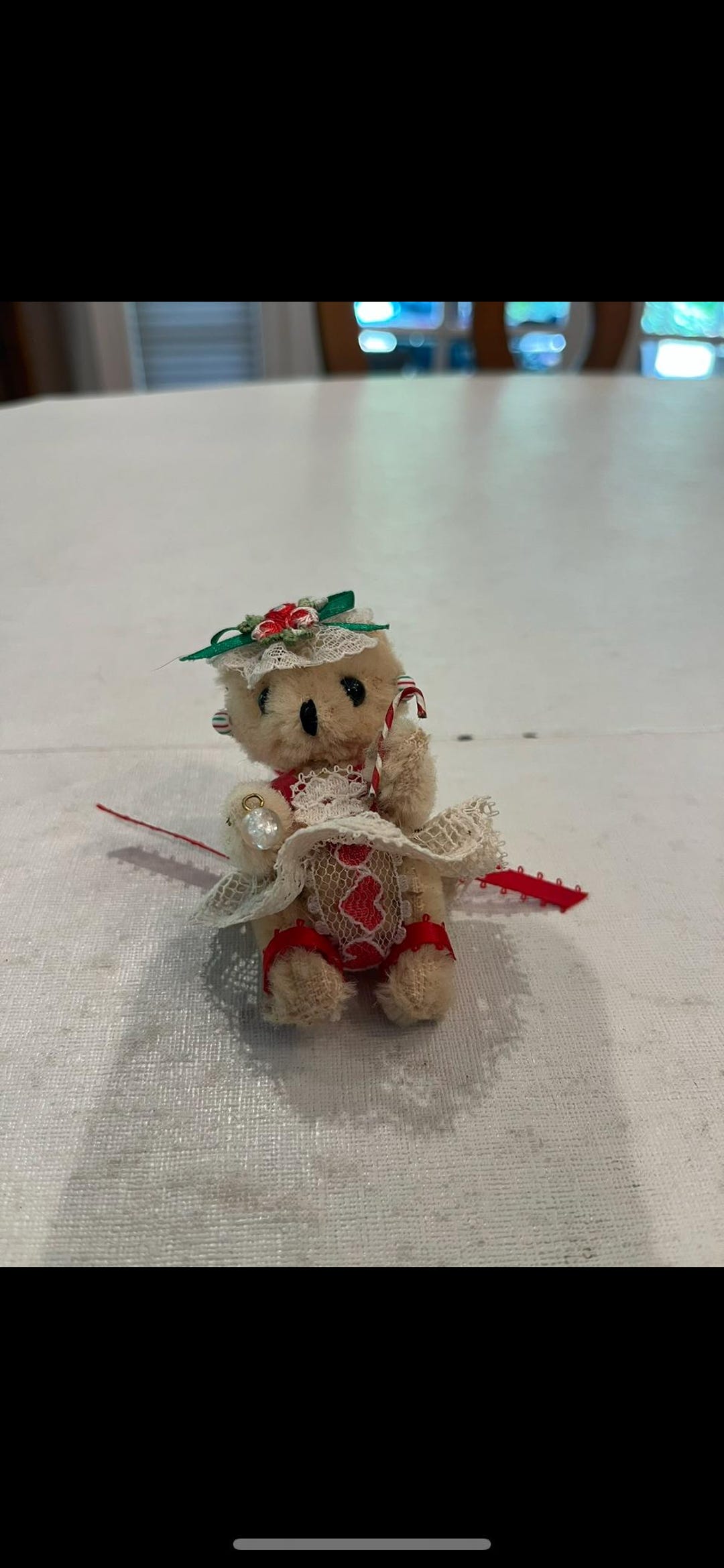 Vintage Handmade Fancy Candy Teddy Bear Ornament. so Kitschy! - Etsy