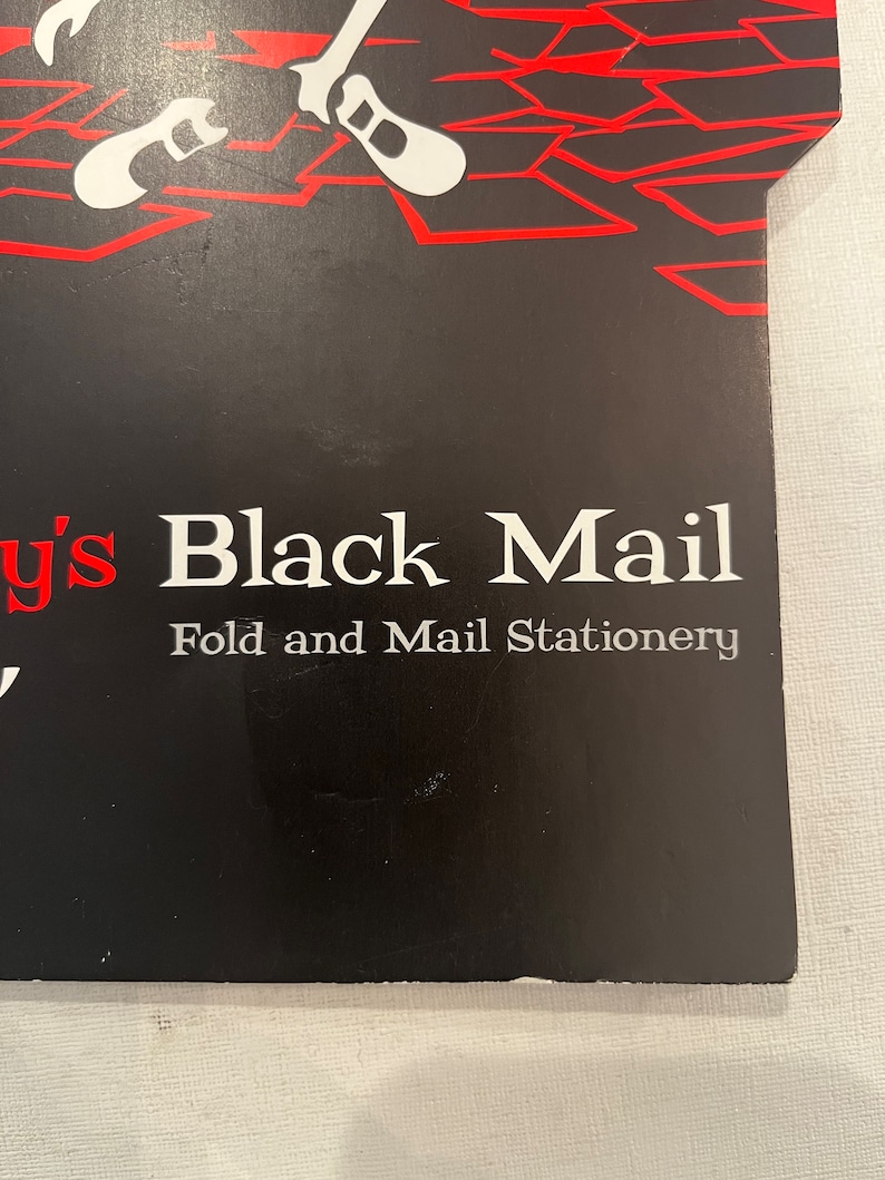 Rare 2001 Emily the Strange, Emily’s Black Mail Stationary Note Pad ...