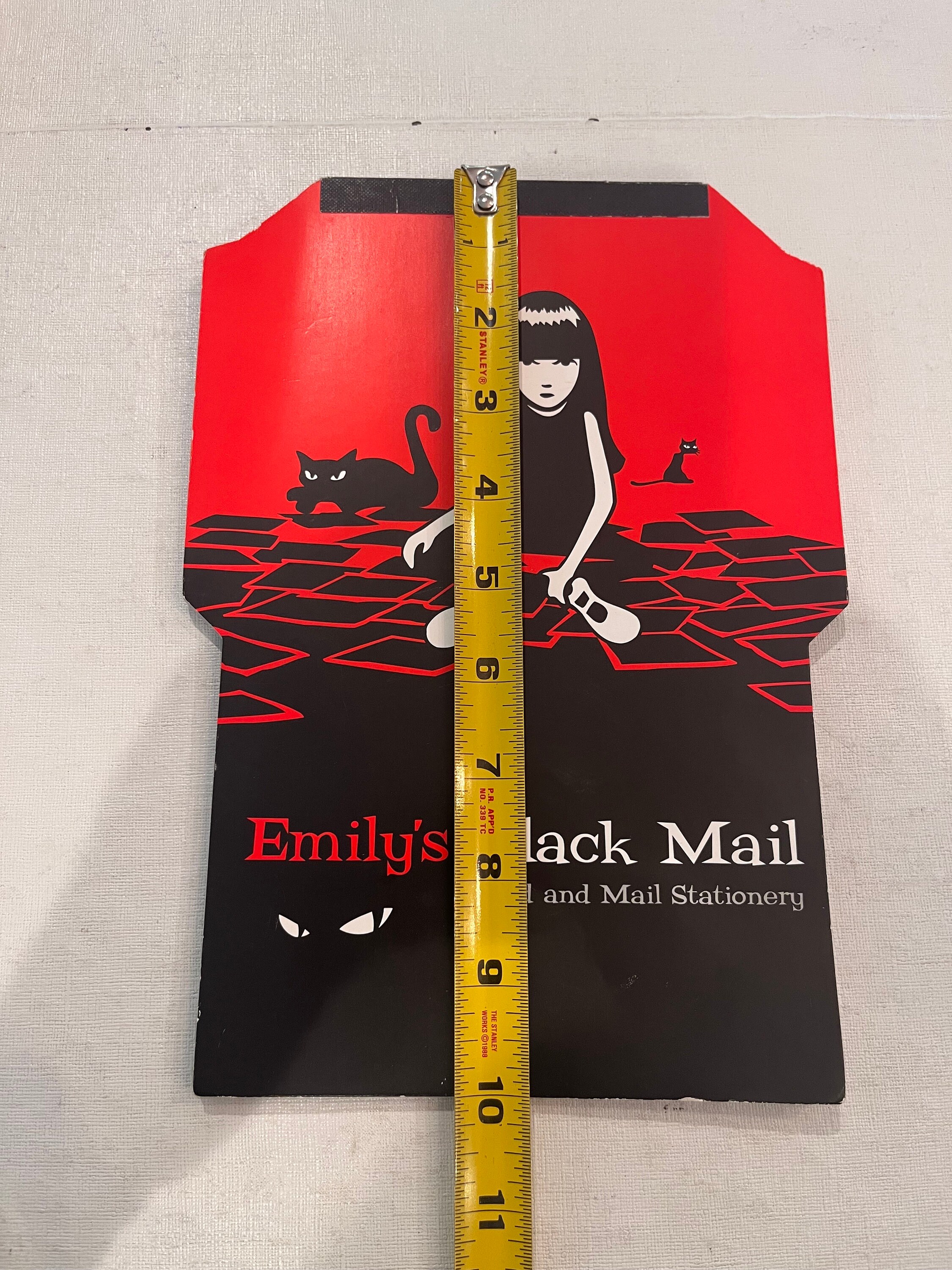 Rare 2001 Emily the Strange, Emily’s Black Mail Stationary Note Pad ...