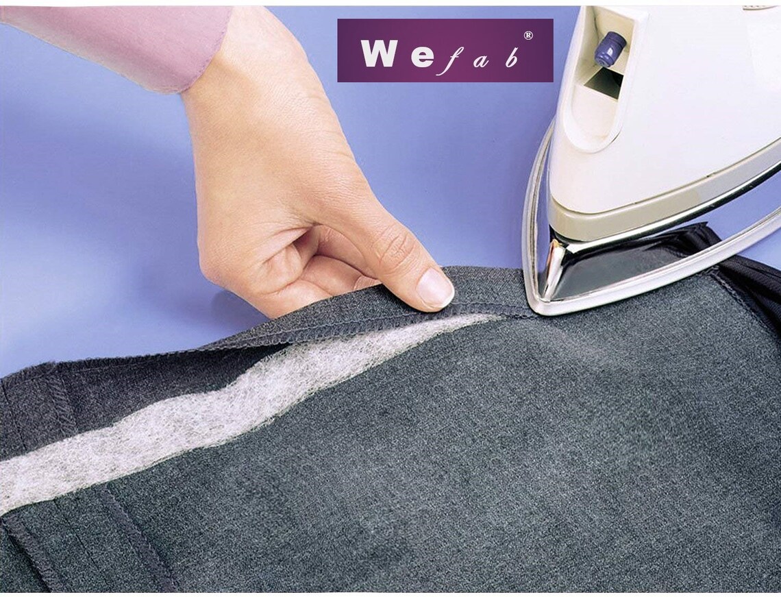 Wefab Iron on Interfacing Double Sided Fusible Fabric Roll Interlining ...