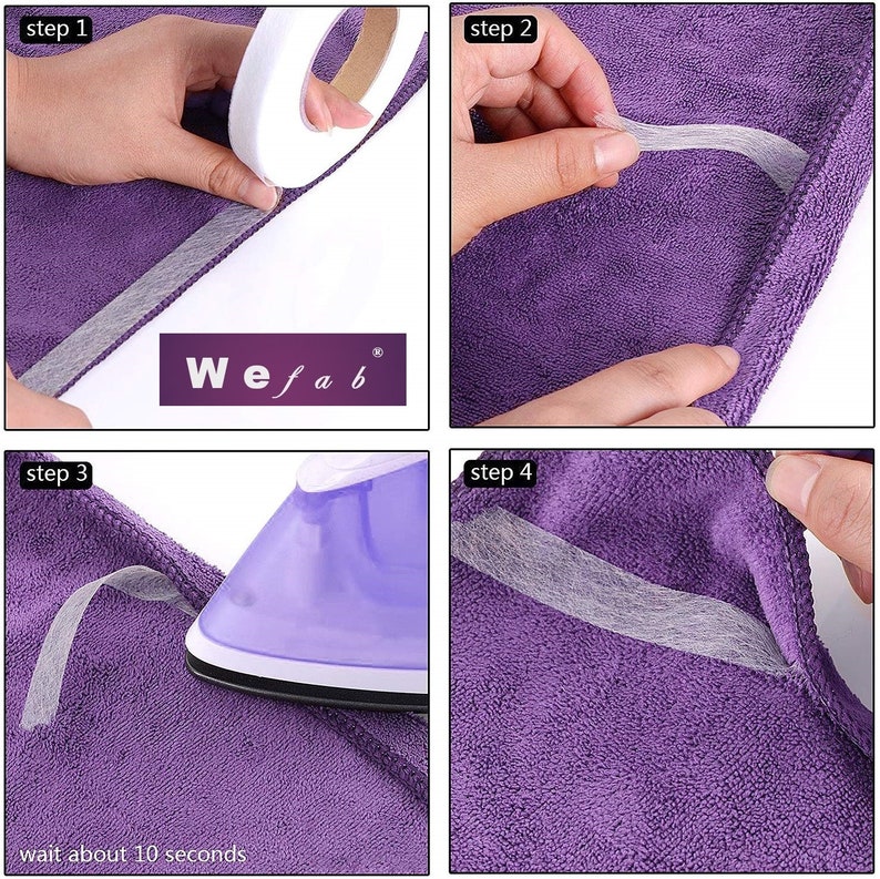 Wefab Iron on Interfacing Double Sided Fusible Fabric Roll Interlining ...