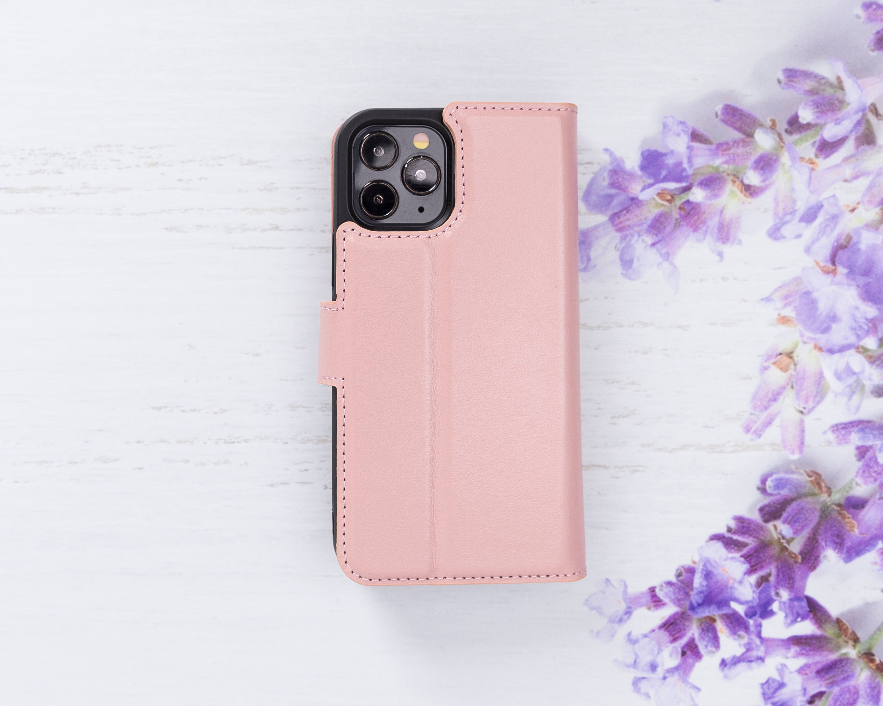 Pink Leather iPhone 12 Pro Max / iPhone 12 / iPhone 12 Pro | Etsy