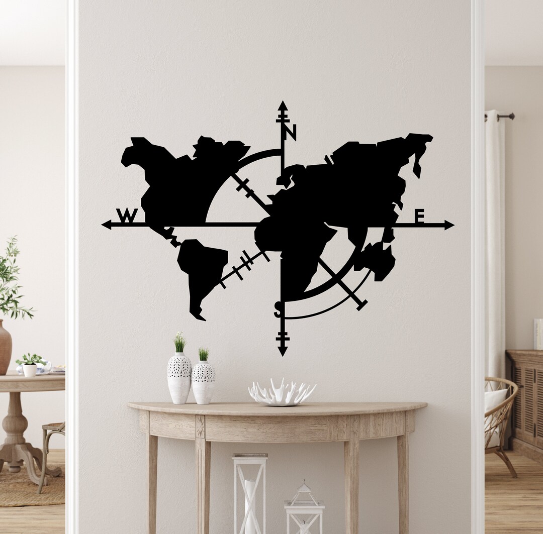 World Map | Home Decor |wood Wall Map | Laser Cut File | DIGITAL FILE ...