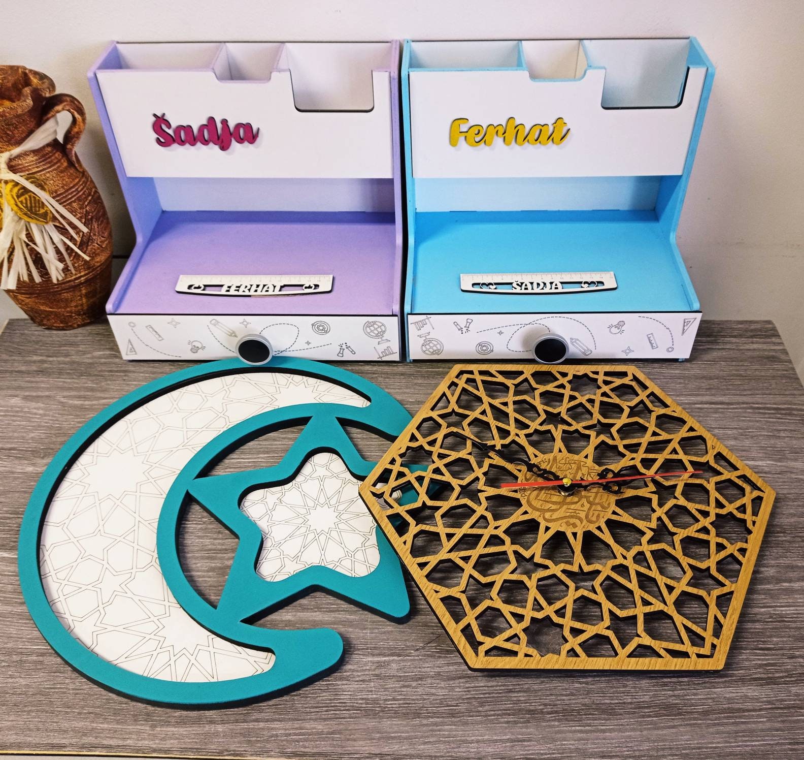 Book Shelf Quran Holder Islamic Hanging Quran Storage Box Islamic Gift ...