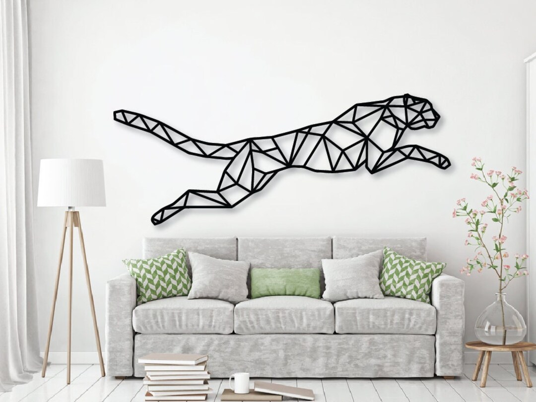 Geometric Animal | Jaguar Animal | Laser Cut | Vector File | Digital ...