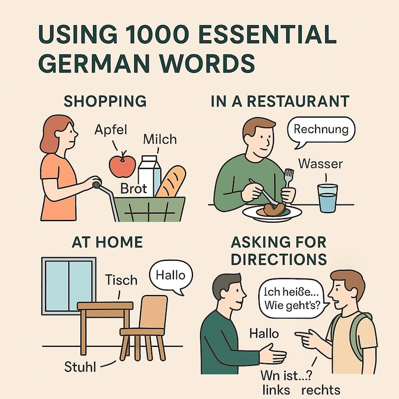 1000 Most Common German Words – Frequency Vocabulary PDF | Essential ...