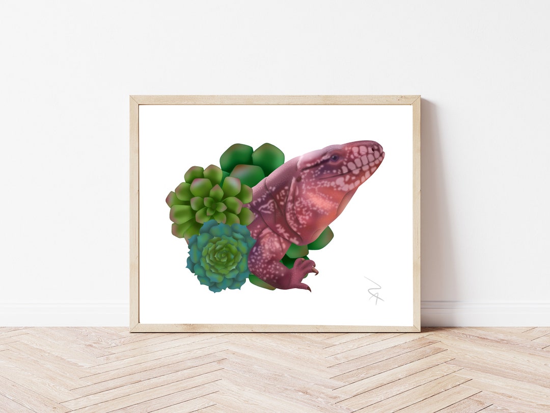 Red Tegu Art Print - Etsy