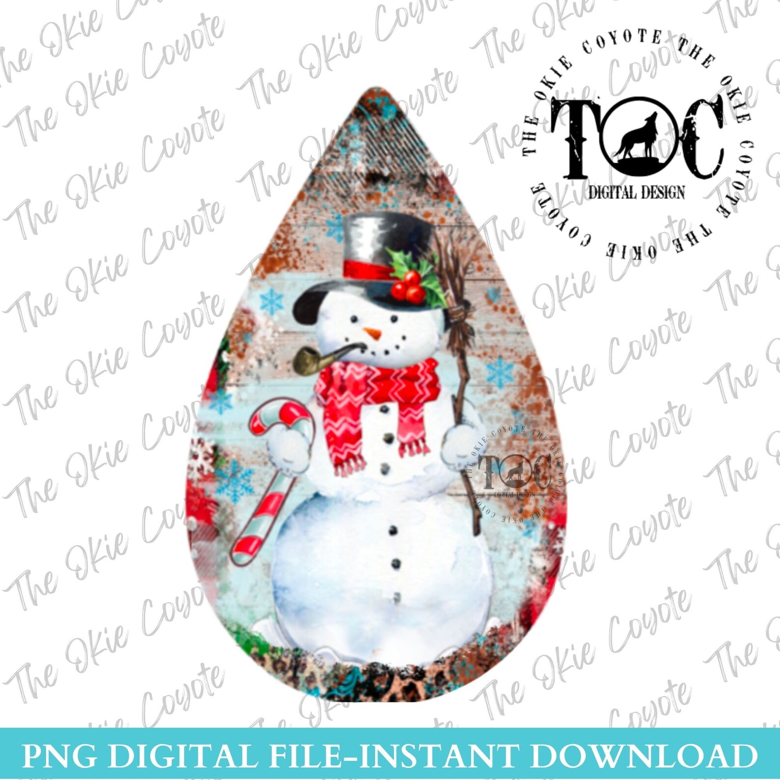 Teardrop Earring Template, PNG, Digital Download, Sublimation Design ...