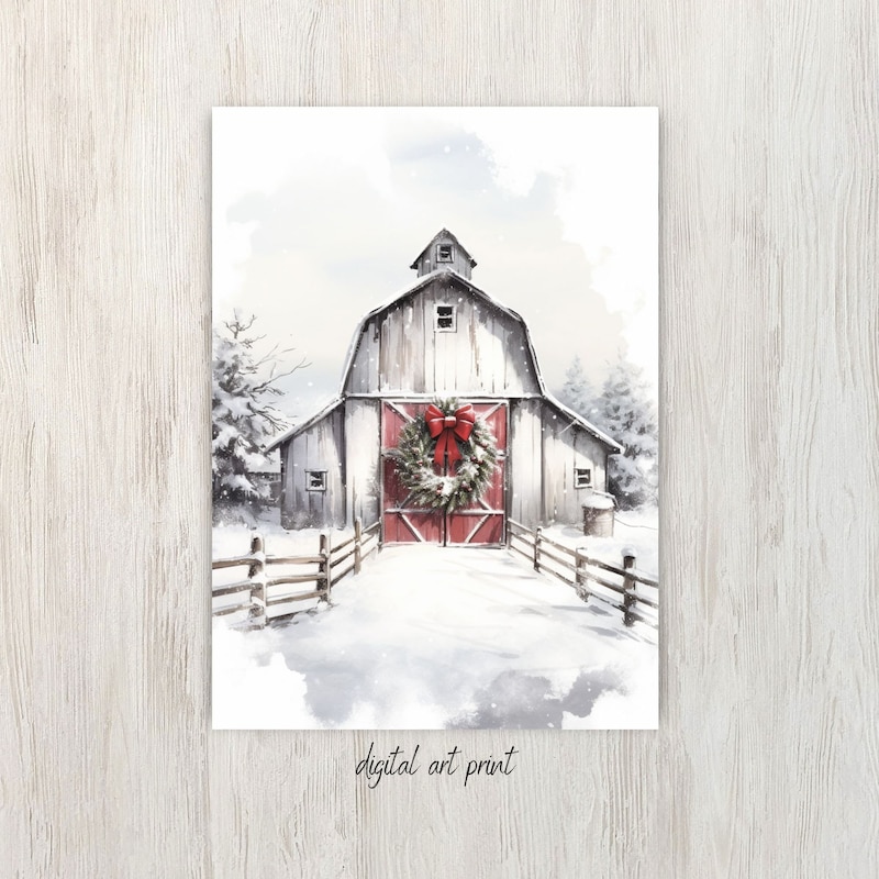 Red Barn Prints - Etsy