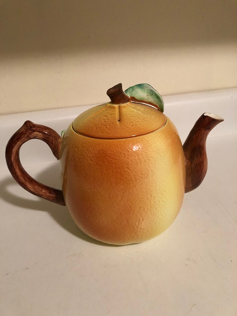Vintage ESD Japan Orange Teapot - Etsy Vintage ESD Japan Orange Teapot - Etsy