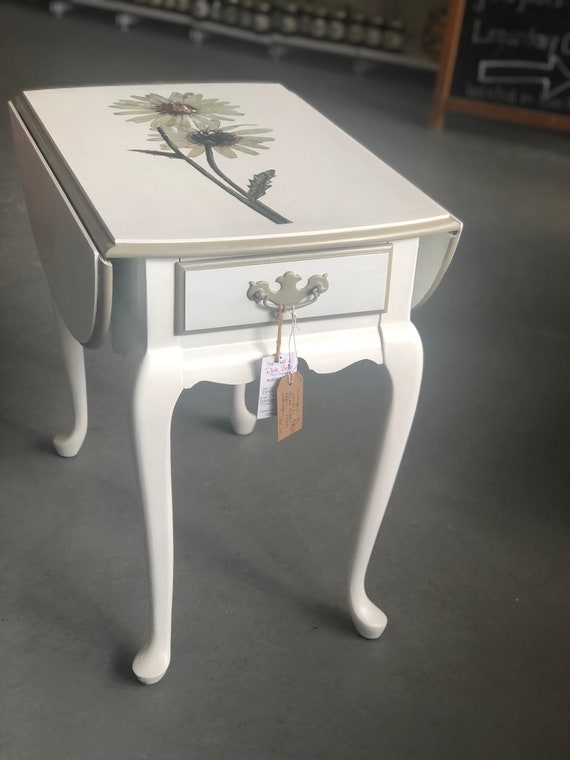 Painted Drop Leaf Table - Etsy