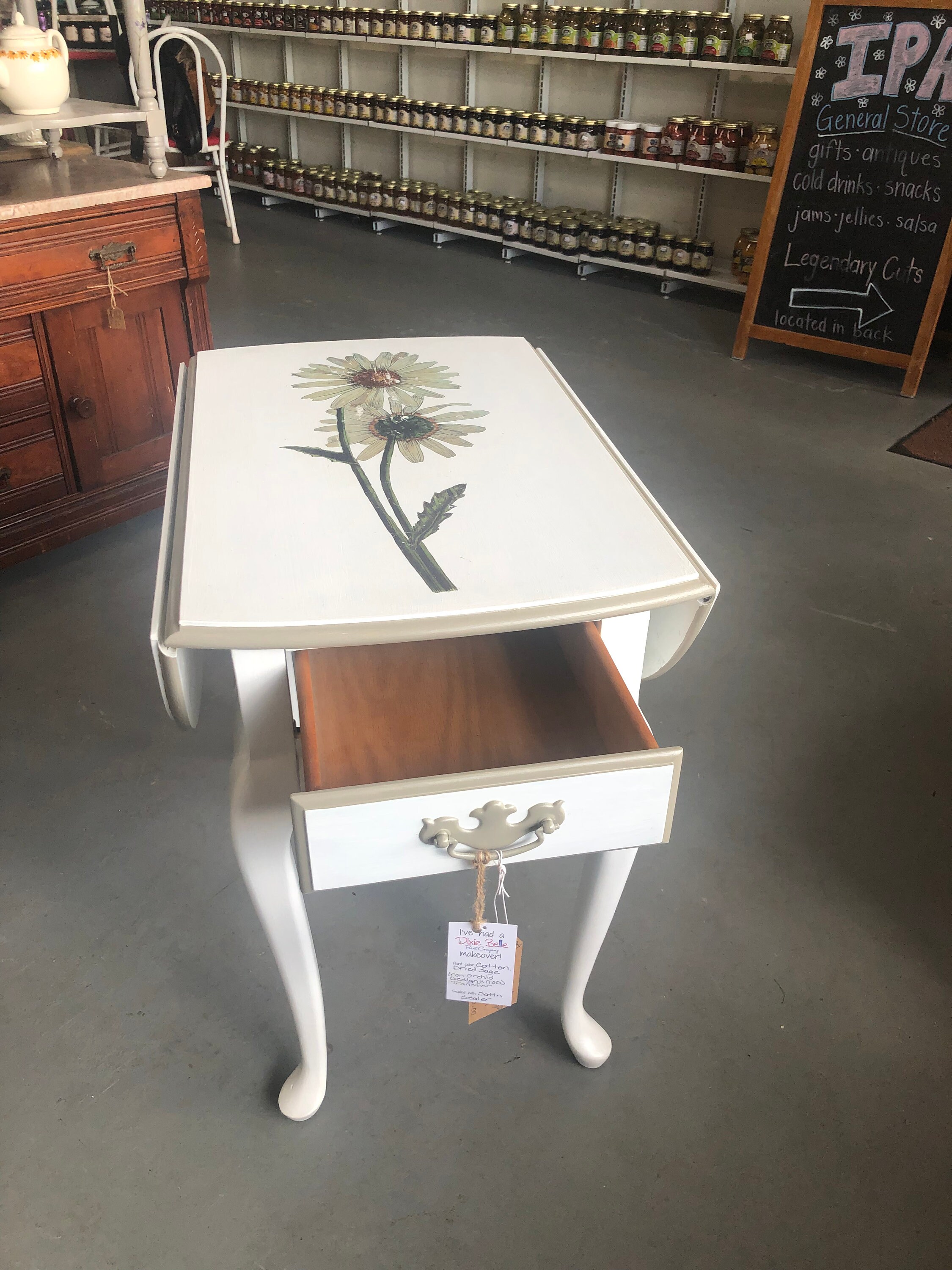 Painted Drop Leaf Table - Etsy