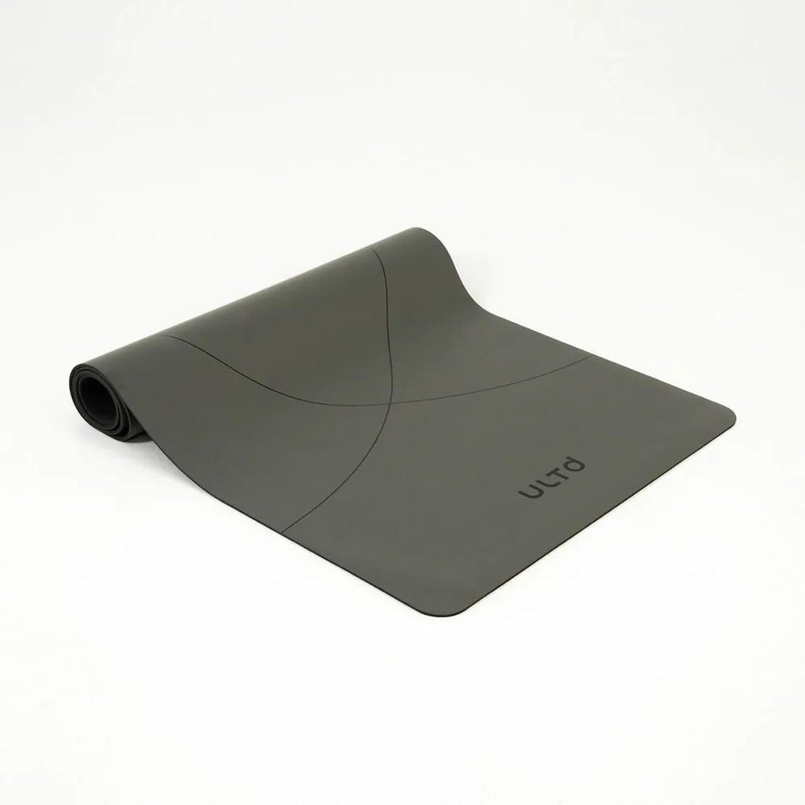 Flow Positioning Line Anti-slip Yoga Mat - Round Version, Dusk Grey ...