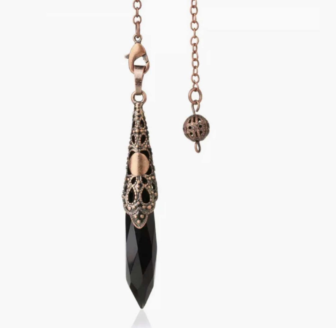 Black Onyx Copper Pendulum - Inner Strength, Confidence & Power - Etsy