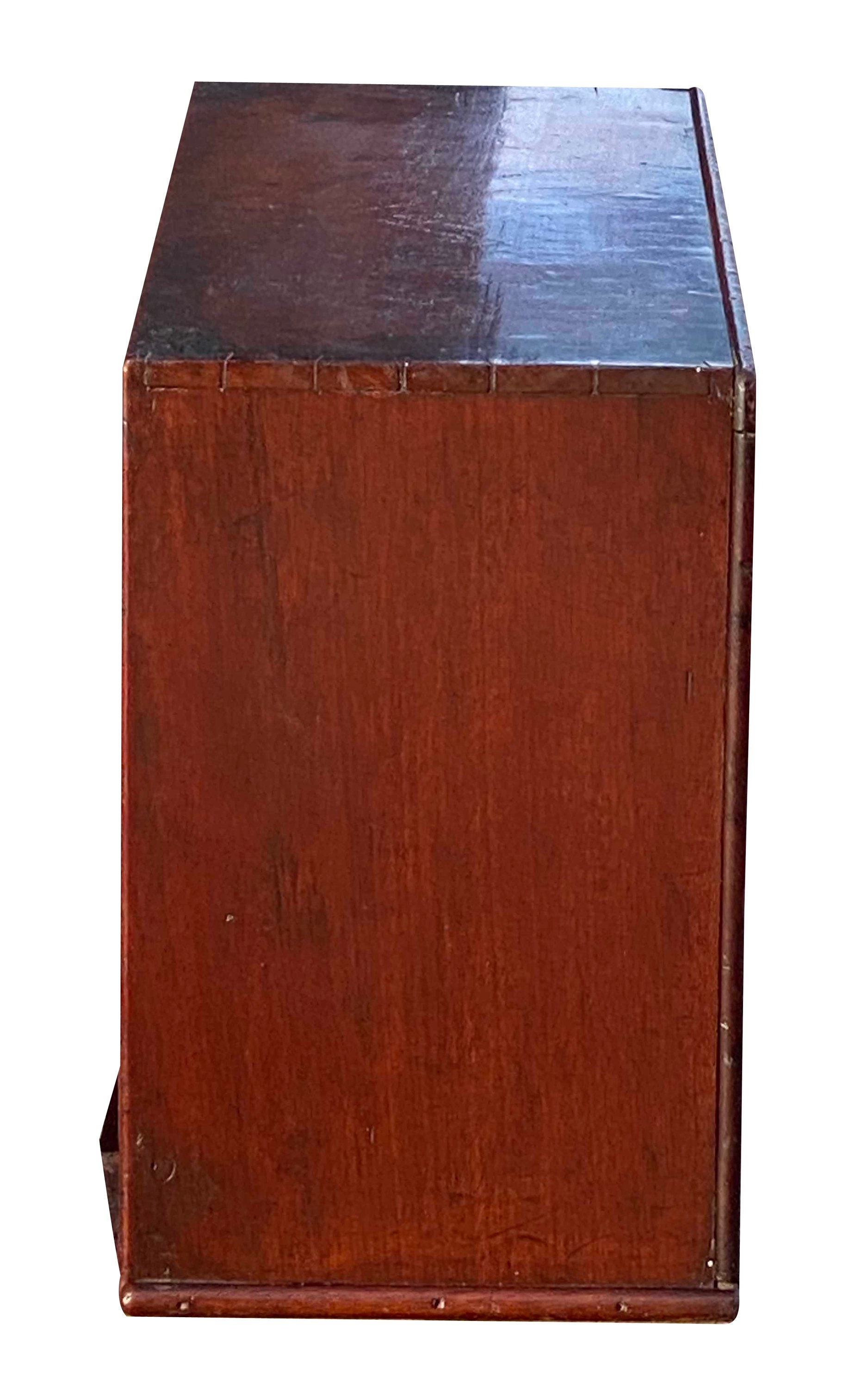 19th Century Antique Victorian Mahogany Voting / Ballot Box ~ Freemason ...