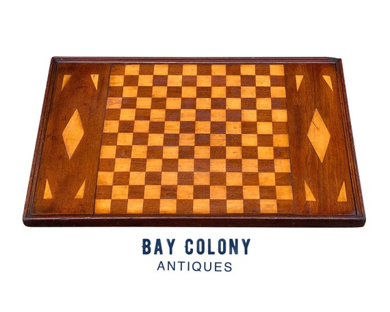 19th Century Antique Country Primitive Mixed Wood Checkerboard - Etsy