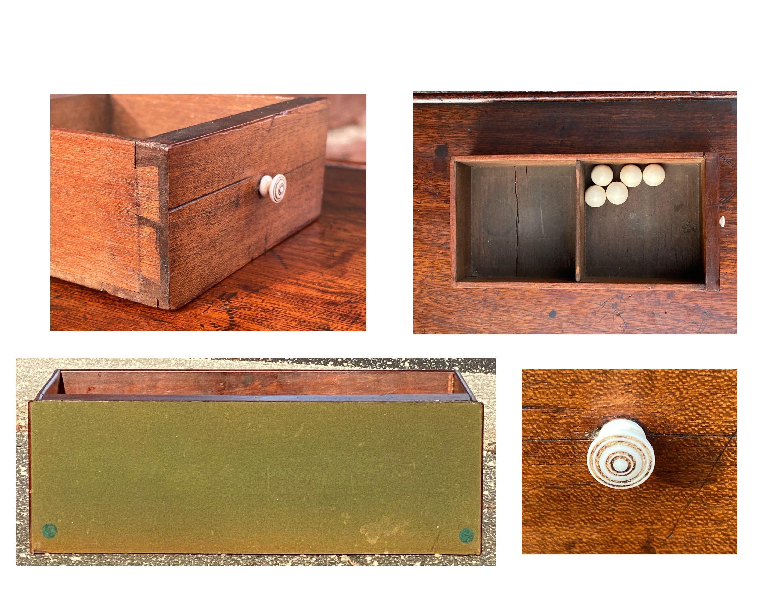 19th Century Antique Victorian Mahogany Voting / Ballot Box ~ Freemason ...