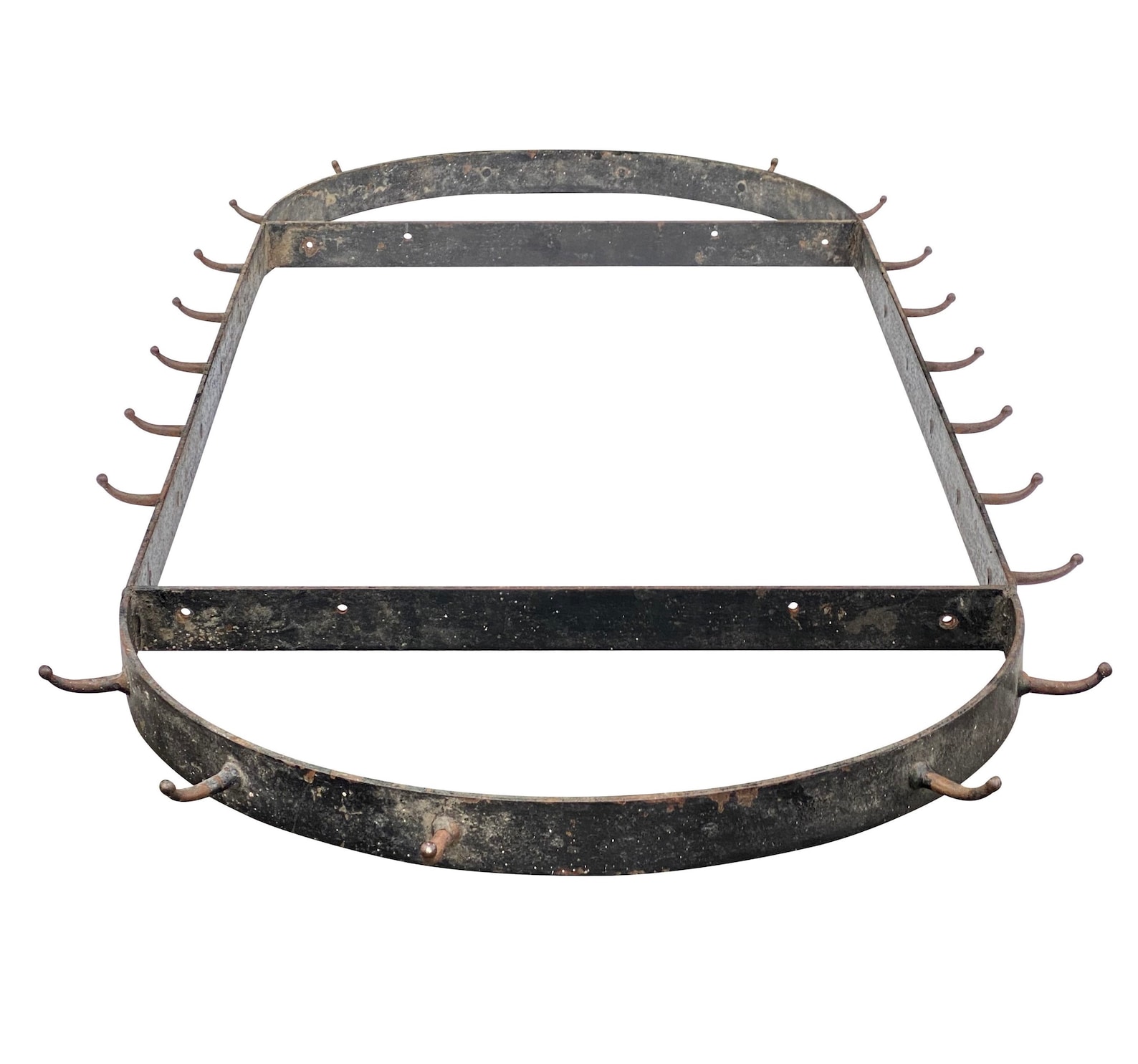 19th Century Antique Cast Iron Hanging Kitchen Pot / Pan Rack - Etsy