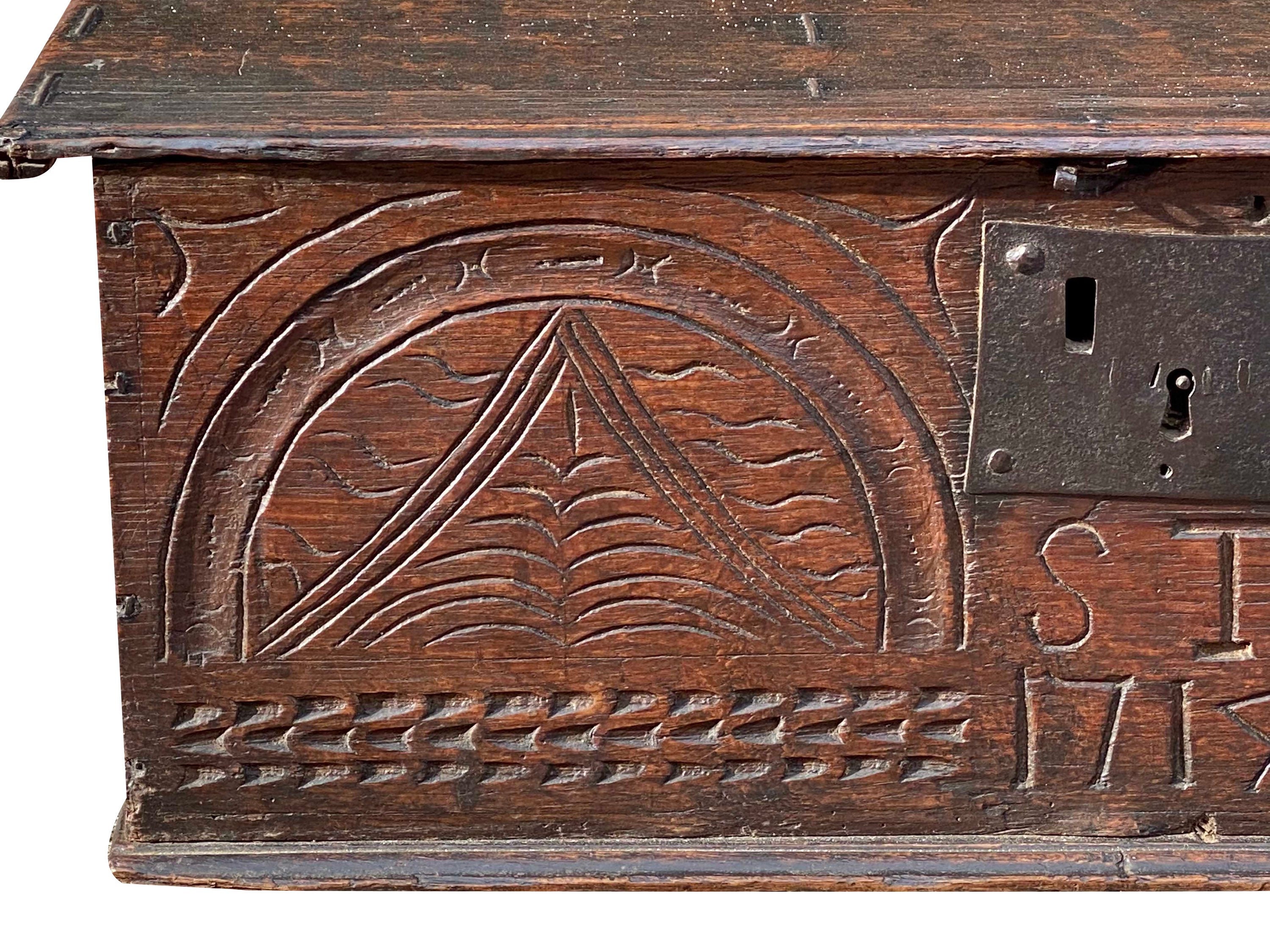 18th Century Antique William & Mary Carved Oak Bible Box - Etsy