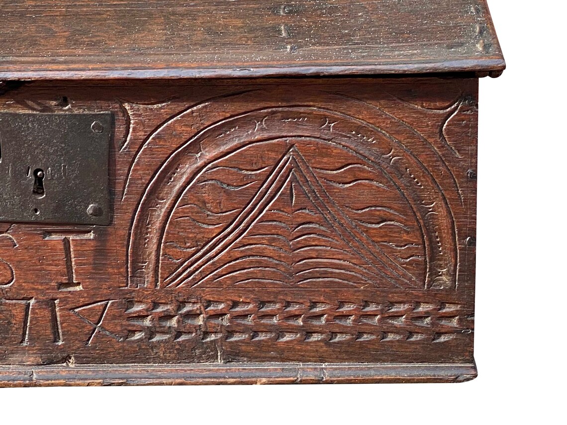 18th Century Antique William & Mary Carved Oak Bible Box - Etsy
