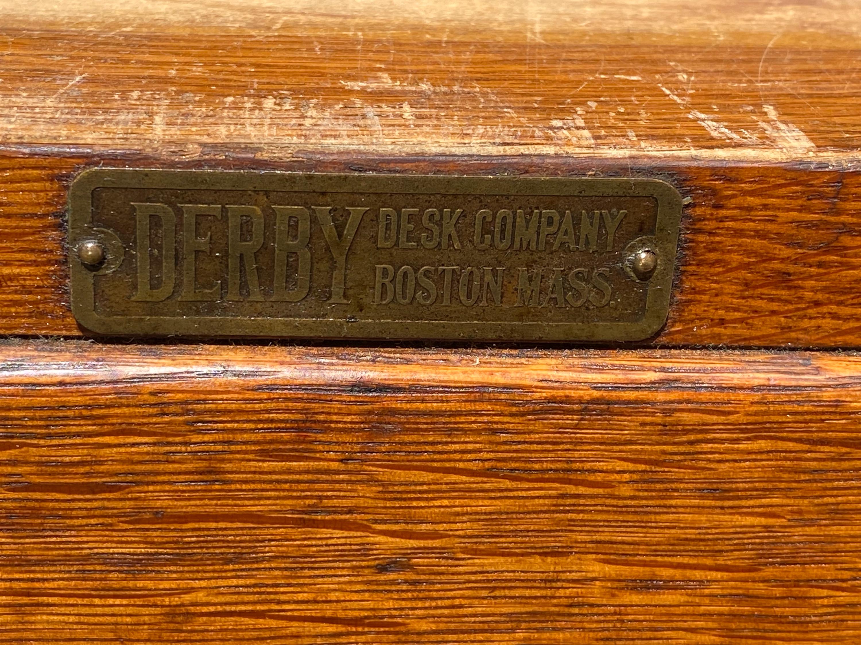 Antique Arts & Crafts Tiger Oak Raised Panel Library Office Cabinet by ...