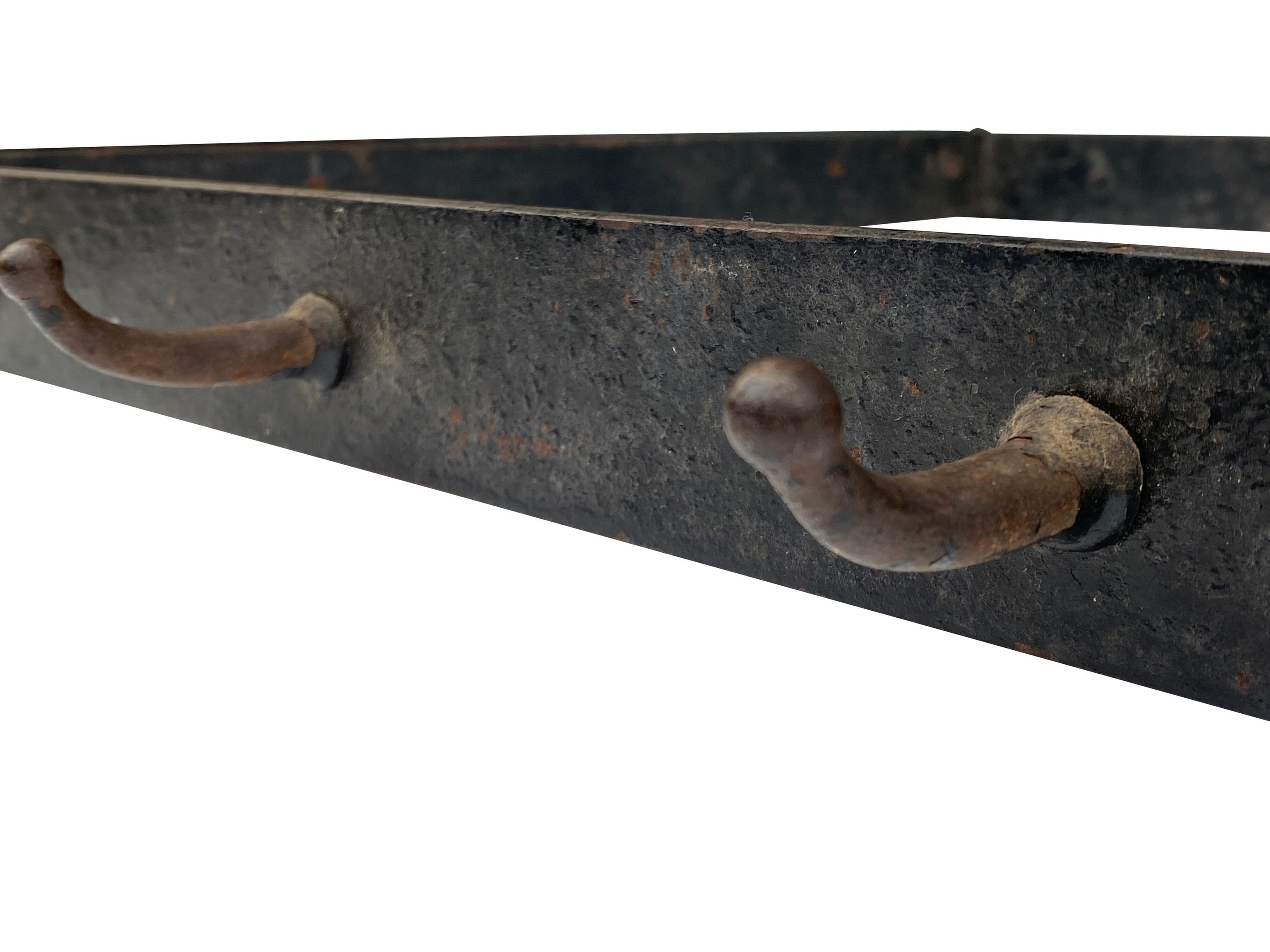 19th Century Antique Cast Iron Hanging Kitchen Pot / Pan Rack - Etsy