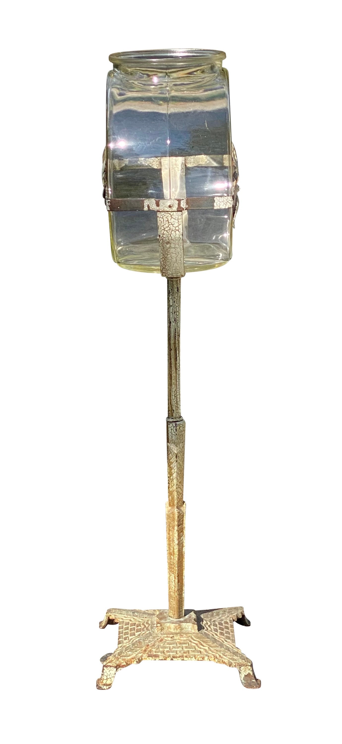 Antique Art Deco Metal Fish Bowl Stand - Etsy