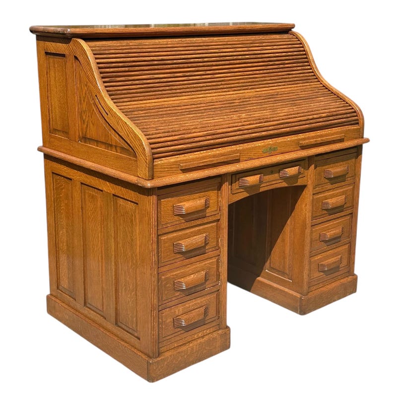 Roll Top Desk - Etsy