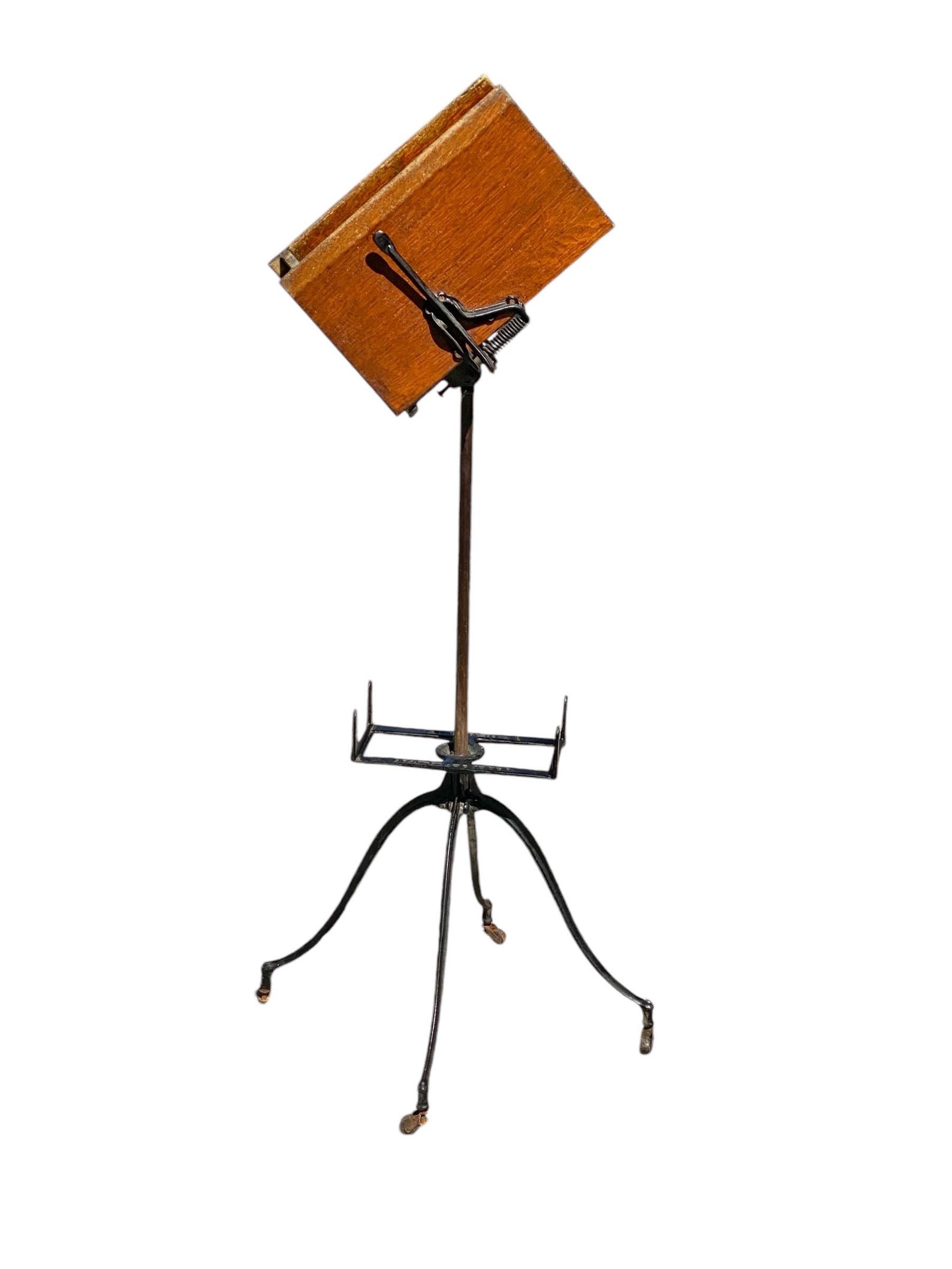 Antique Victorian Cast Iron & Oak Dictionary Stand - Etsy