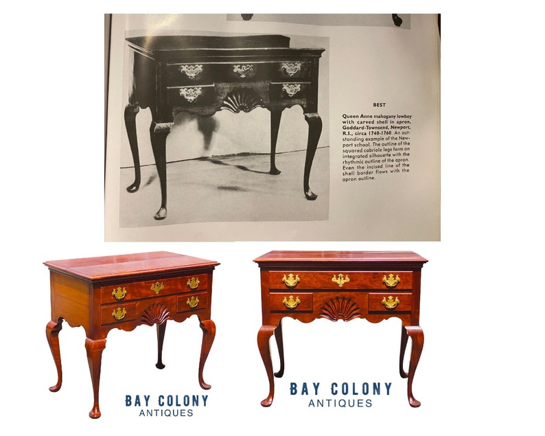 20th Century Queen Anne Antique Style Townsend & Goddard Reproduction ...