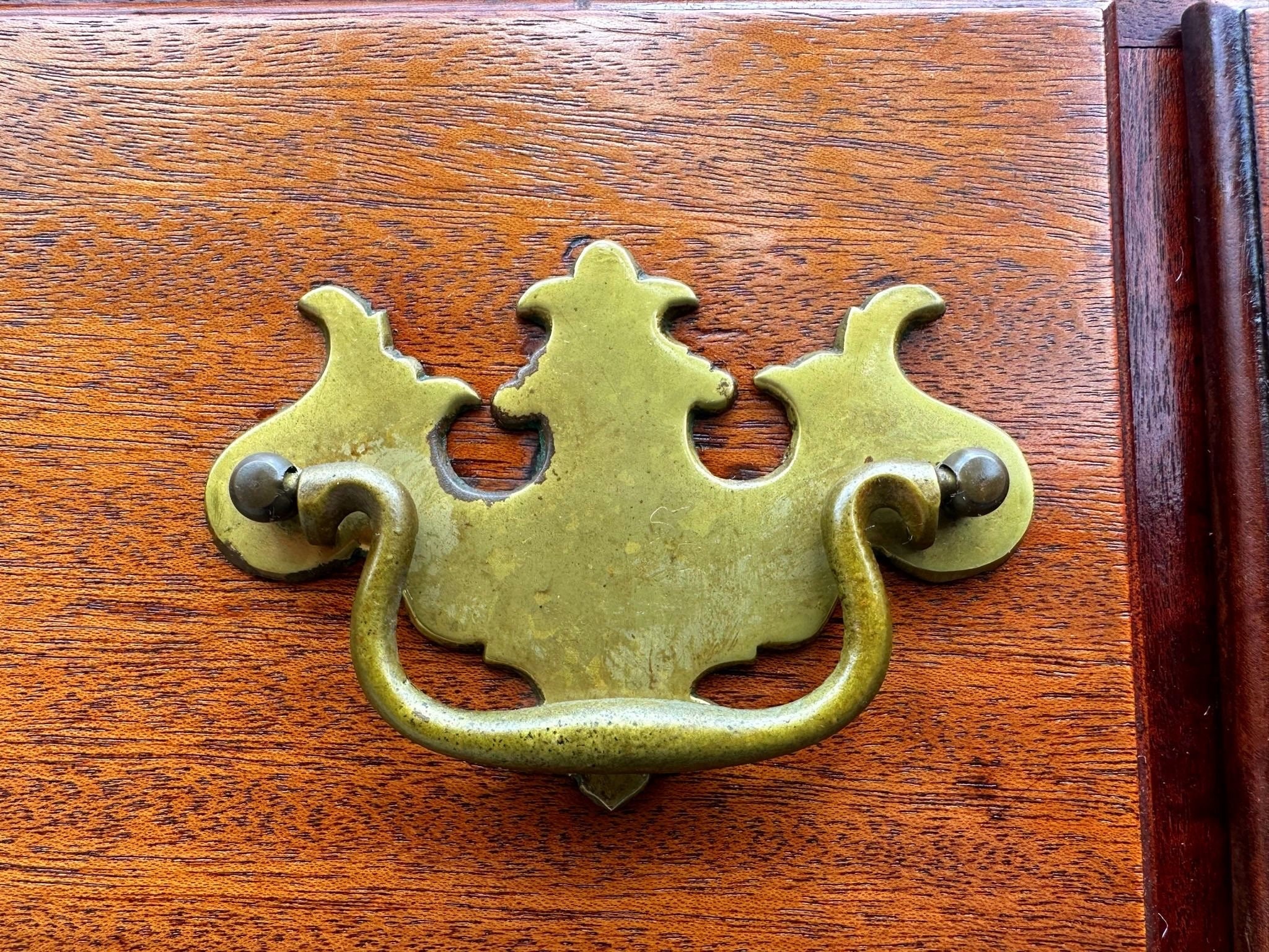 Antique Chippendale Style Mahogany Shell Carved Highboy on Ball & Claw ...