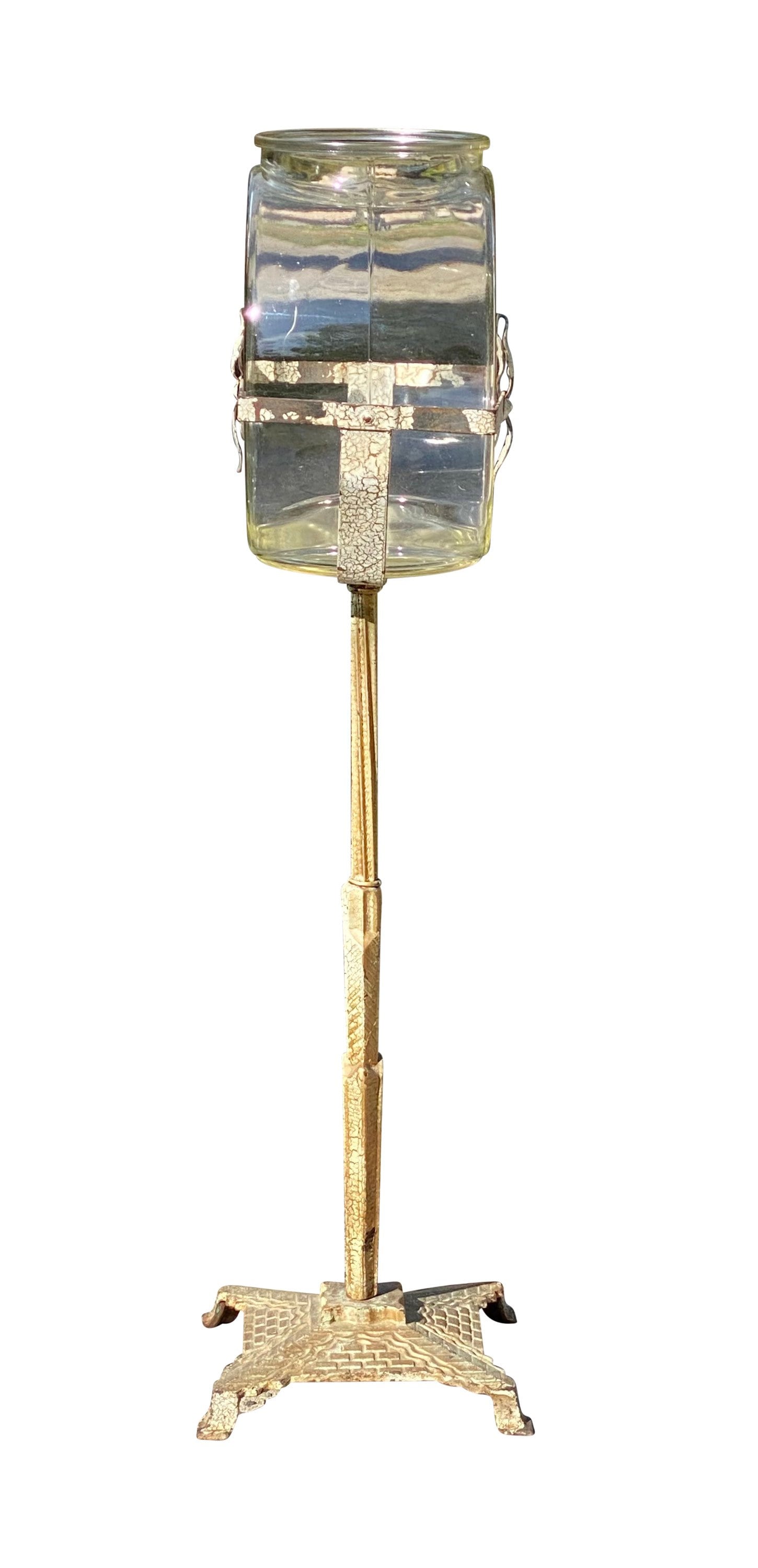 Antique Art Deco Metal Fish Bowl Stand - Etsy