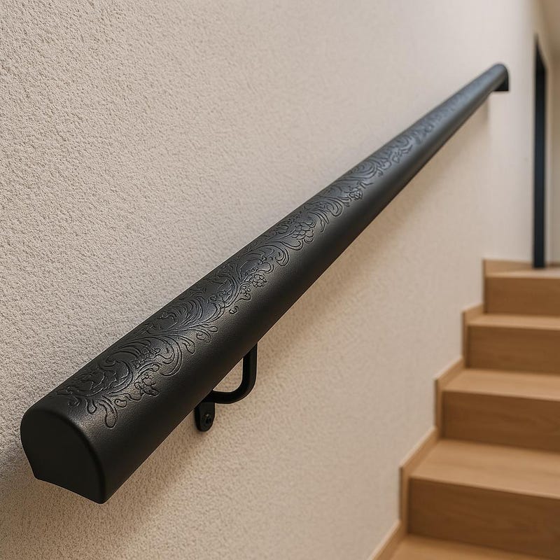 Black Metal Handrail - Etsy
