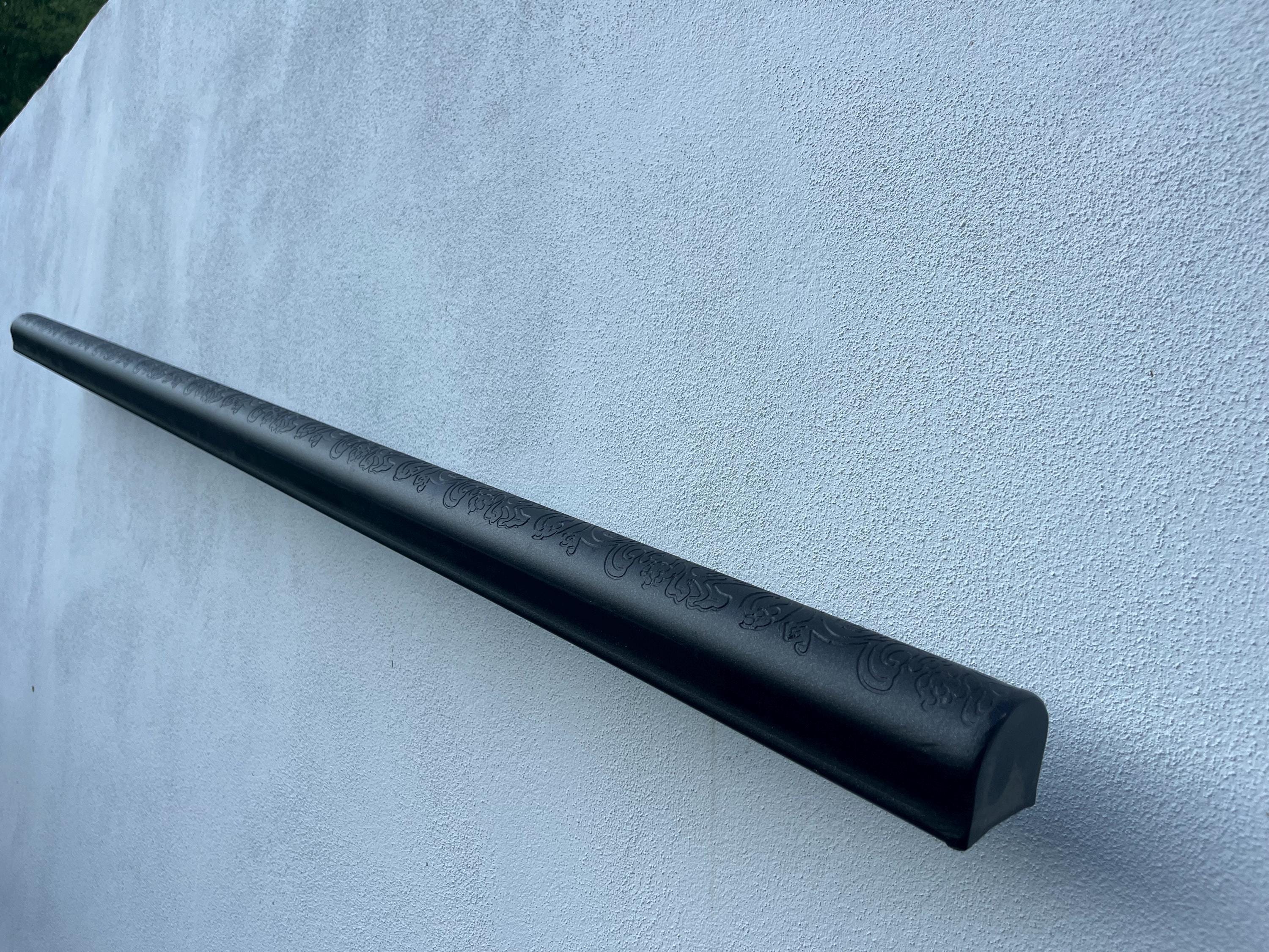 Custom Wrought Iron Handrail: Wood Texture, Rustic Modern Stair Rail - Etsy