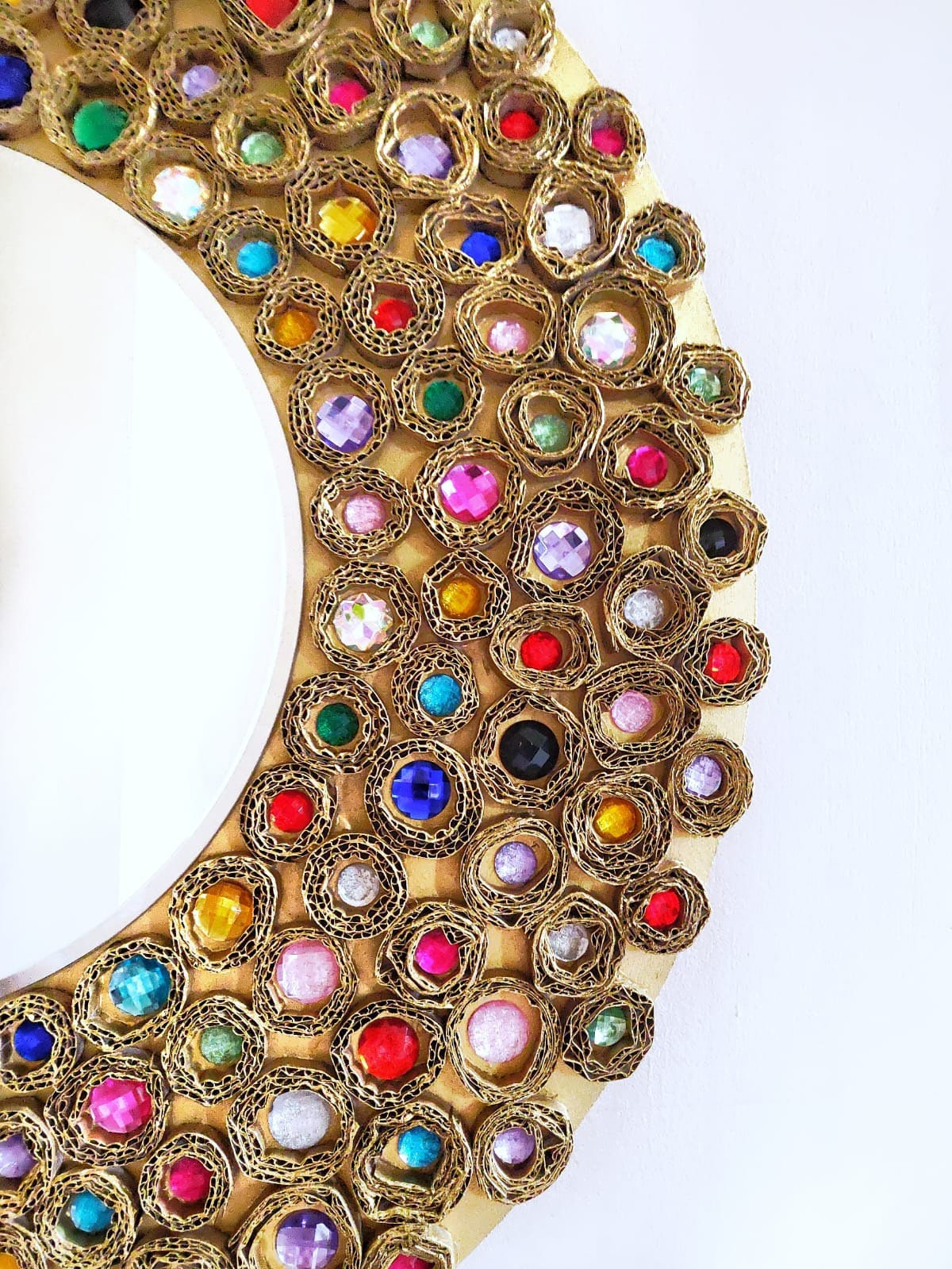 Bejewelled Boho Mirror - Etsy