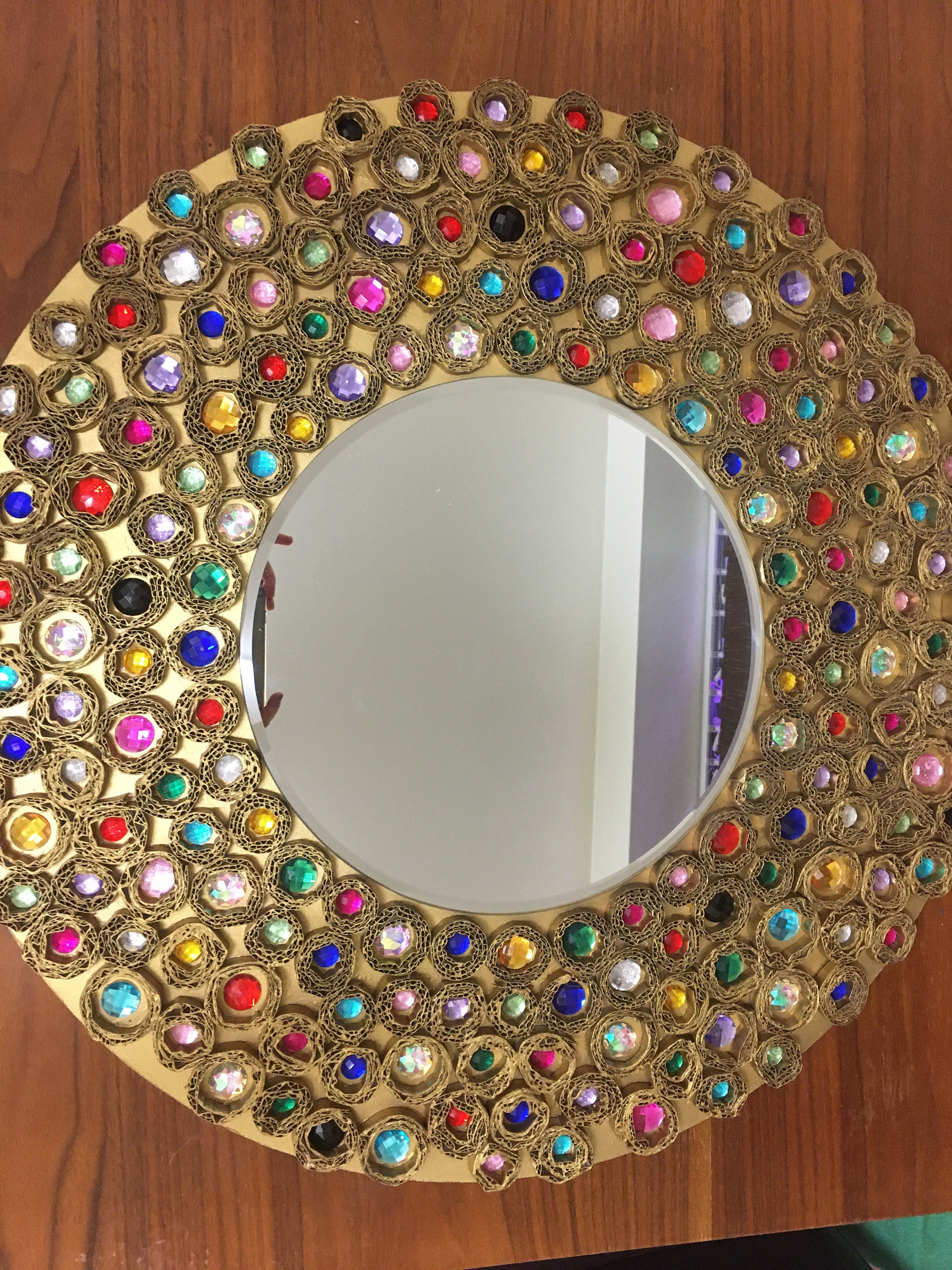 Bejewelled Boho Mirror - Etsy