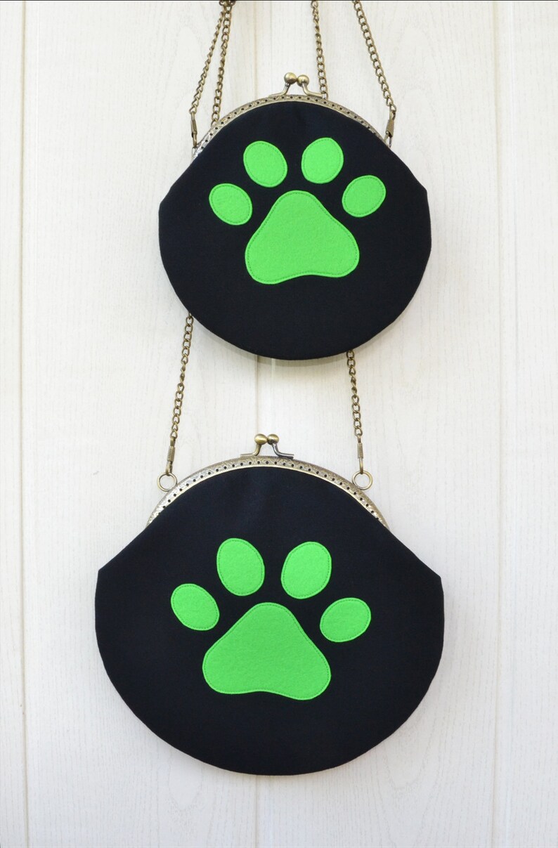Cat Noir Purse Cosplay Handbag Black Cat Paws Crossbody Bag - Etsy
