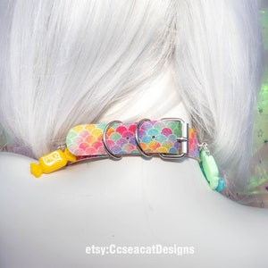 Kawaii Cute Rainbow Color Candy Choker, Necklace - Etsy