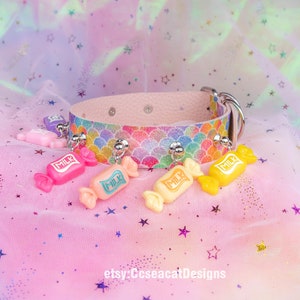Kawaii Cute Rainbow Color Candy Choker, Necklace - Etsy