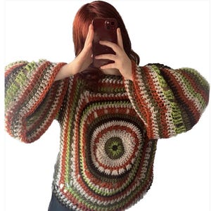 Handmade Crochet Eye Sweater - Etsy