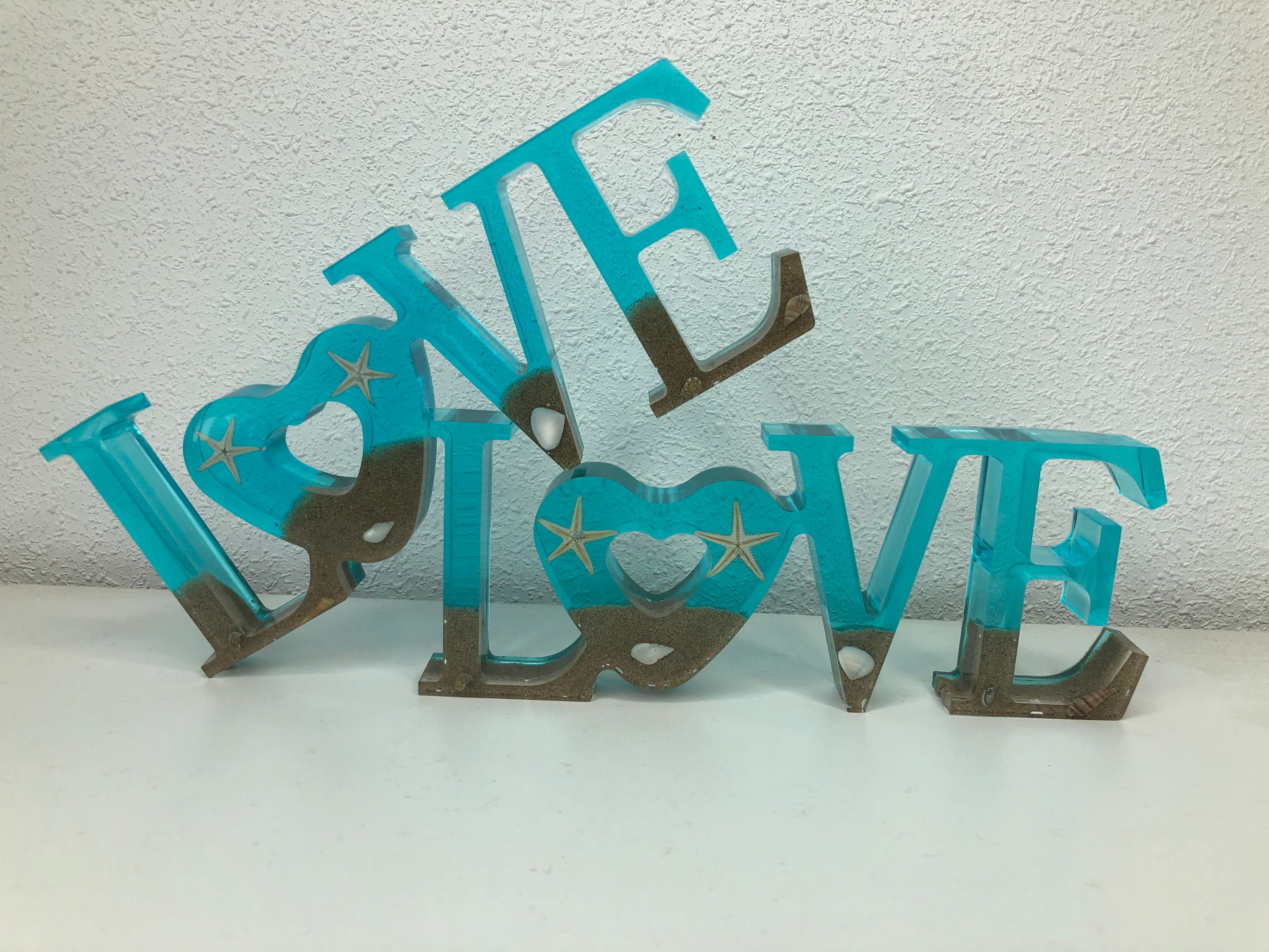 Love Resin Home Decoration Epoxy Resin Original Gifts Art With Resin ...