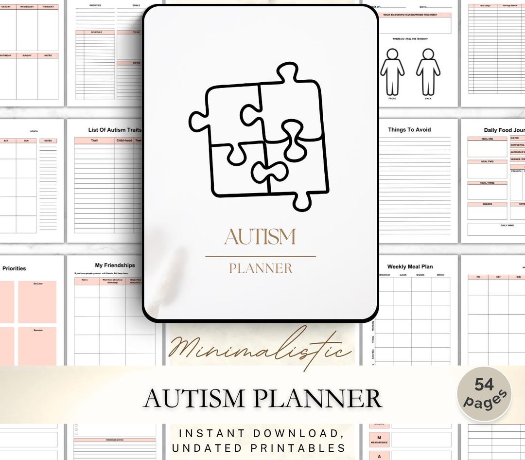 Autism Planner, Daily Routine and Behavior Tracker, ADHD & Autism ...